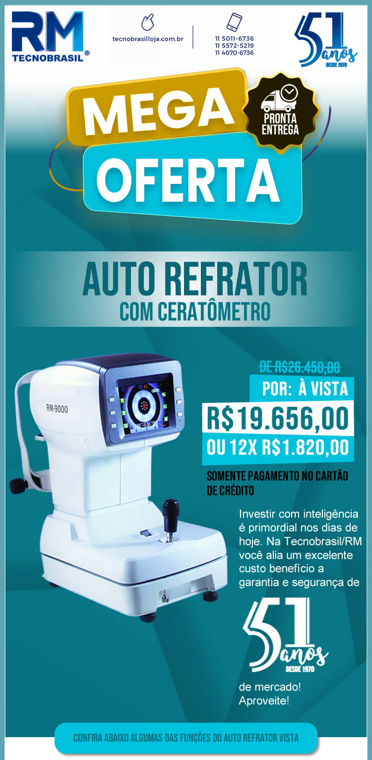 Portal Opticanet - Optometria - Auto Refrator Vista com Ceratômetro